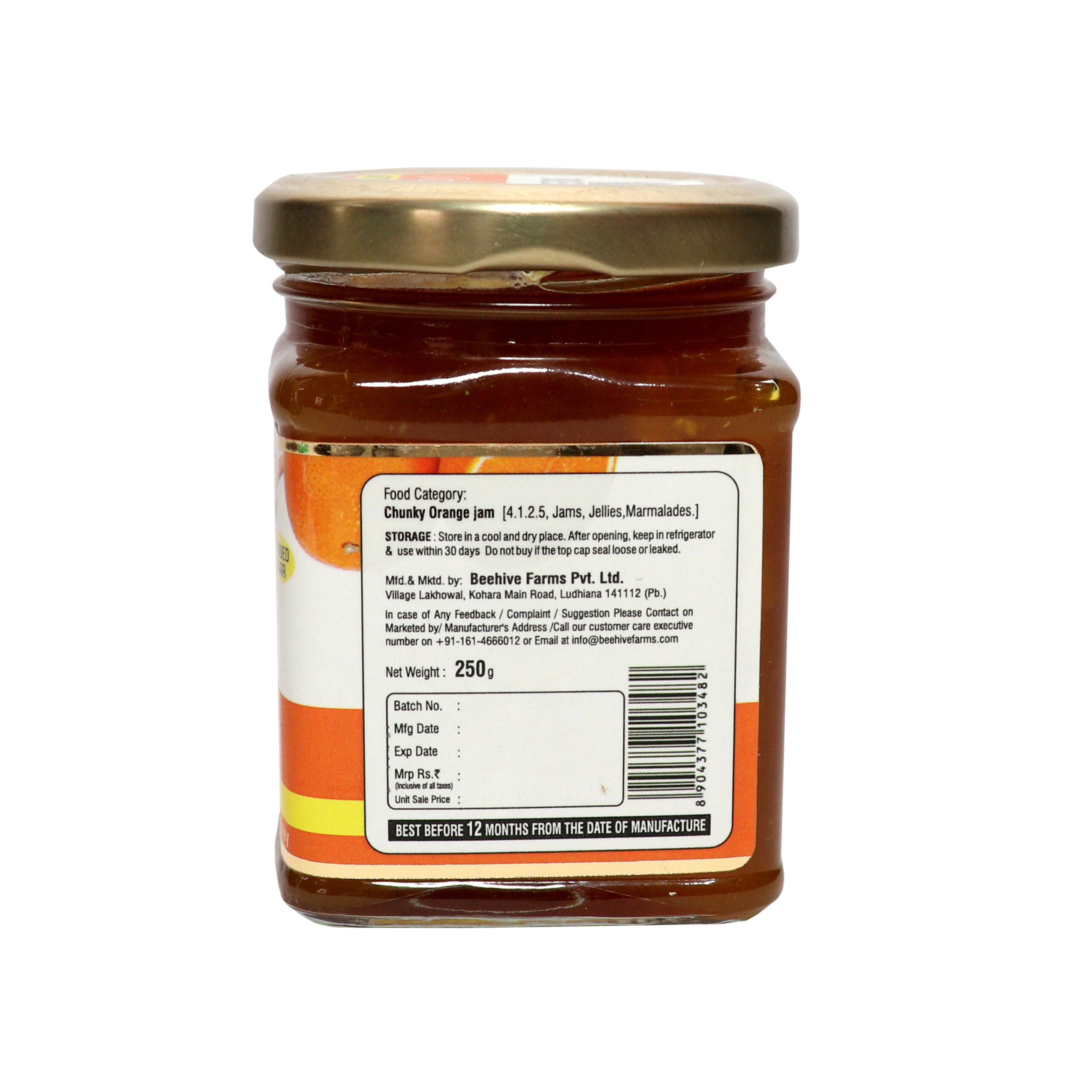 Beehive Mix Fruits honey jam 250gm - Beehive Honey