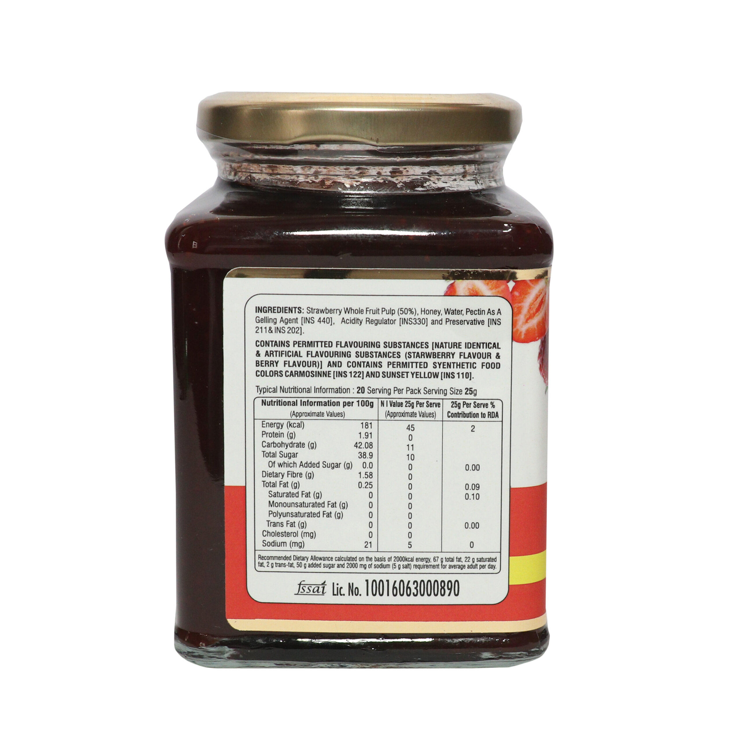 Beehive Strawberry honey jam 500gm - Beehive Honey